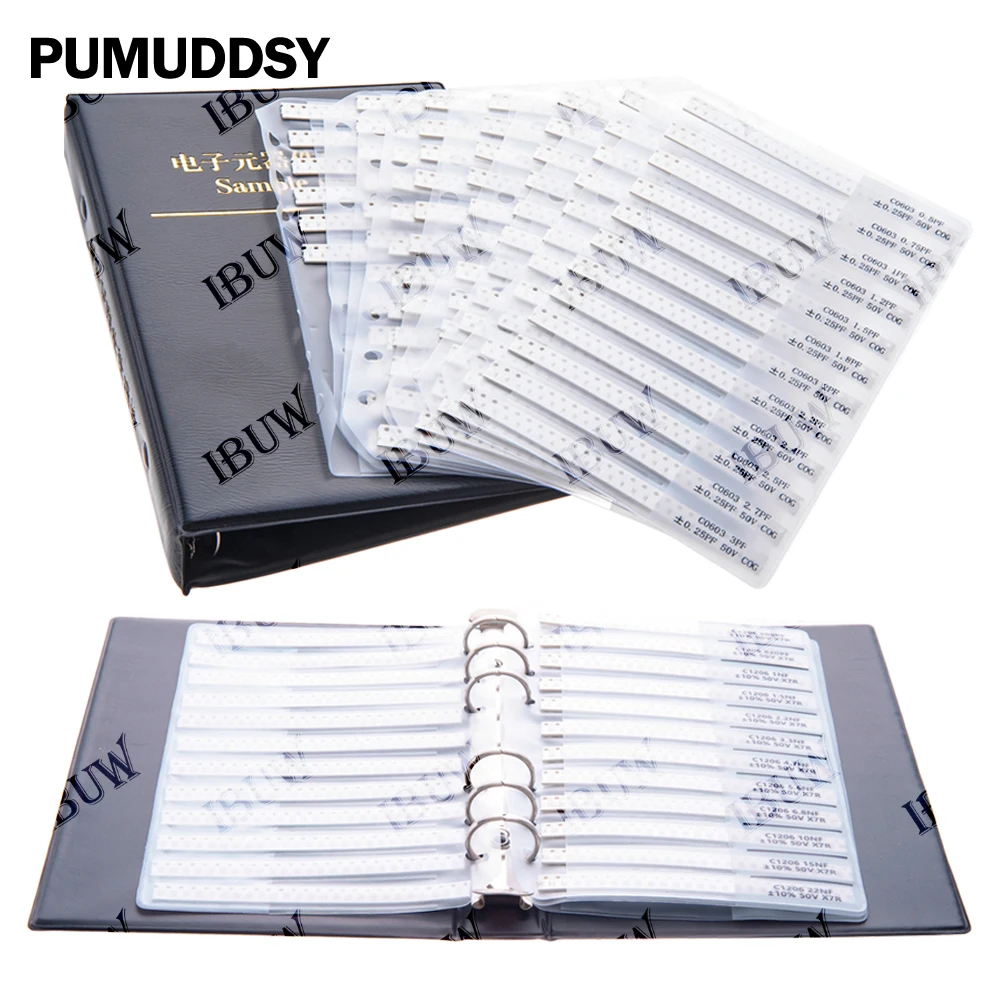 Capacitors Kit SMD Capacitor Sample Book 0201 0402 0603 Assortment Pack ...
