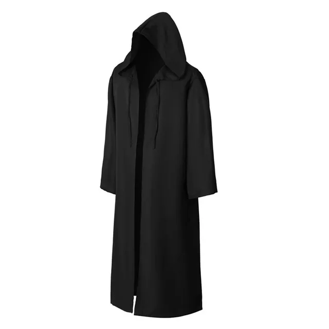 Plague Doctor Mask Costume Wizard Tunic Hooded Robe Halloween Cloak ...