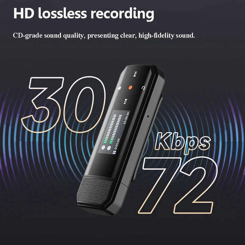 Mini-Hifi-Lossless-MP3-Player-Recording-Pen-Sports-Back-Clip-Walkman ...
