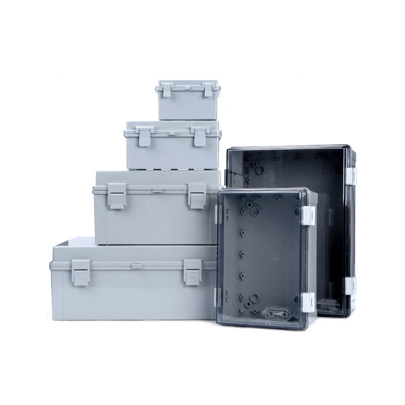 Caja de conexiones eléctricas para exteriores, carcasa de plástico ABS, caja de distribución de ...