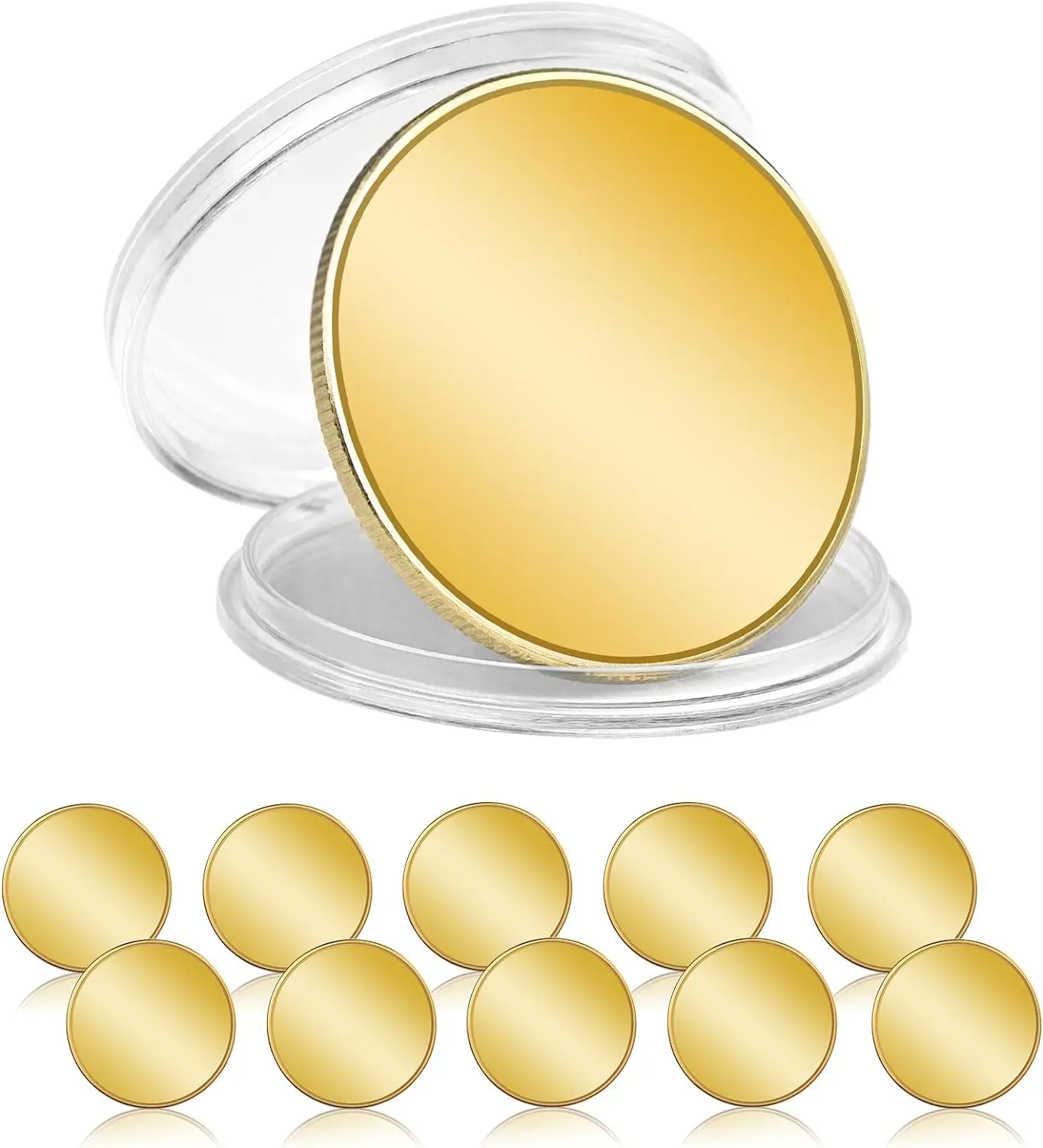 1-10-Pcs-Blank-Challenge-Coin-Engraving-Blanks-Coins-with-Acrylic ...