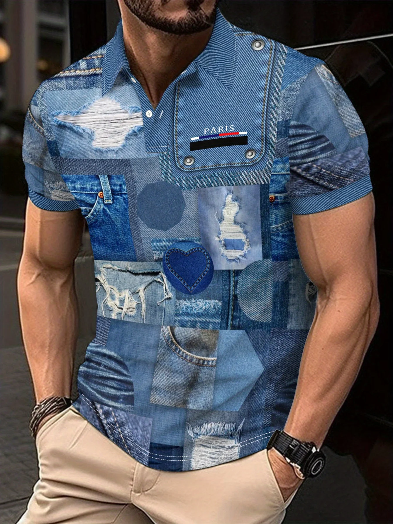 Men's Mesh Fabric Polyester Brazing T-shirt withFashionable Letter ...