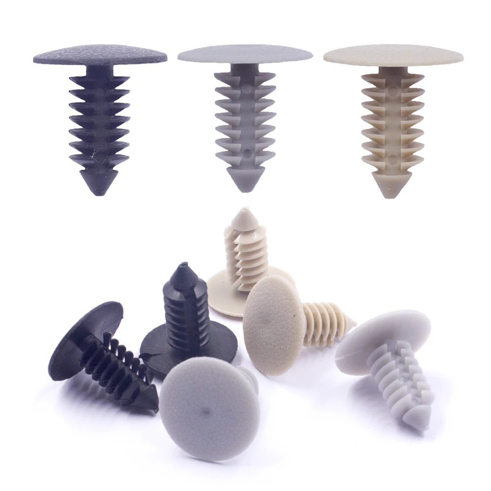 50pcs 8mm 9mm Clips Plastic Rivets for Buick Ford Chevy Auto Fasteners ...