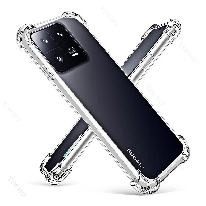 For-Xiaomi-13-Pro-Silicone-Case-Clear-Anti-Scratch-Shockproof ...