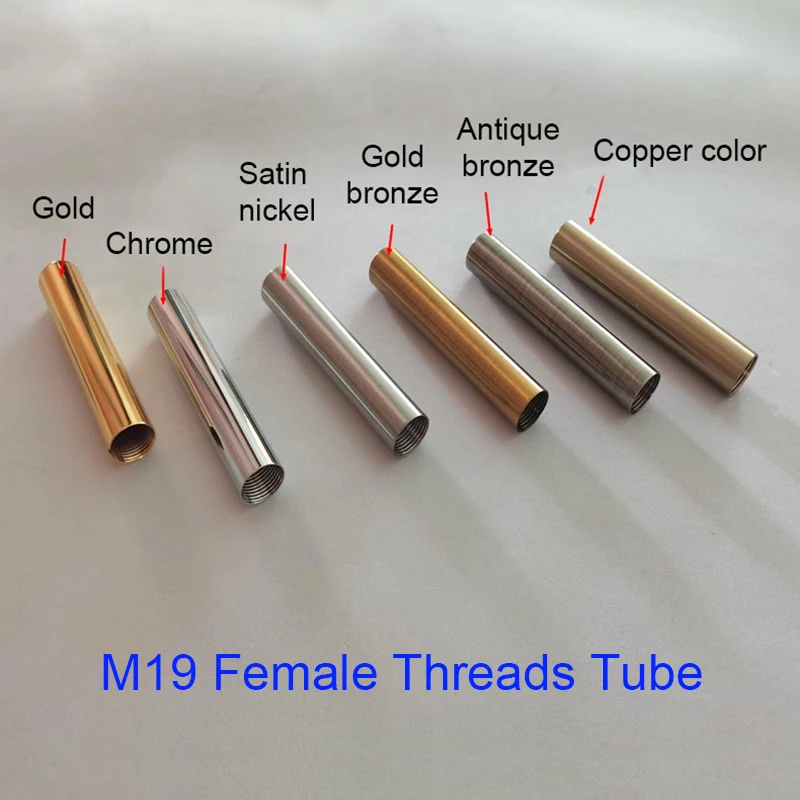 L5-50cm-M19-Female-Threaded-Tube-Table-Floor-Lamp-Connection-Tube-Both ...