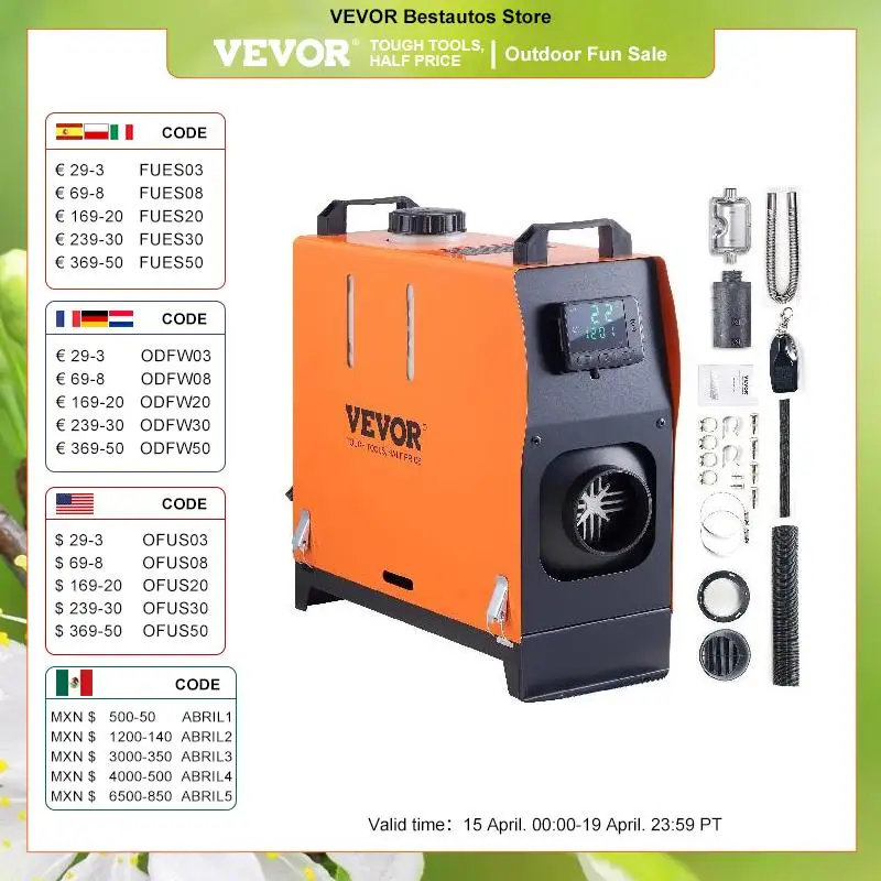 VEVOR-5-8KW-Car-Heater-Diesel-Air-Heater-12V-Diesel-Heater-With-LCD ...