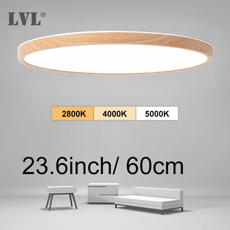 Led-Ultrathin-Panel-Light-60cm-Wood-Grain-Golden-Changeable-3-Colors ...