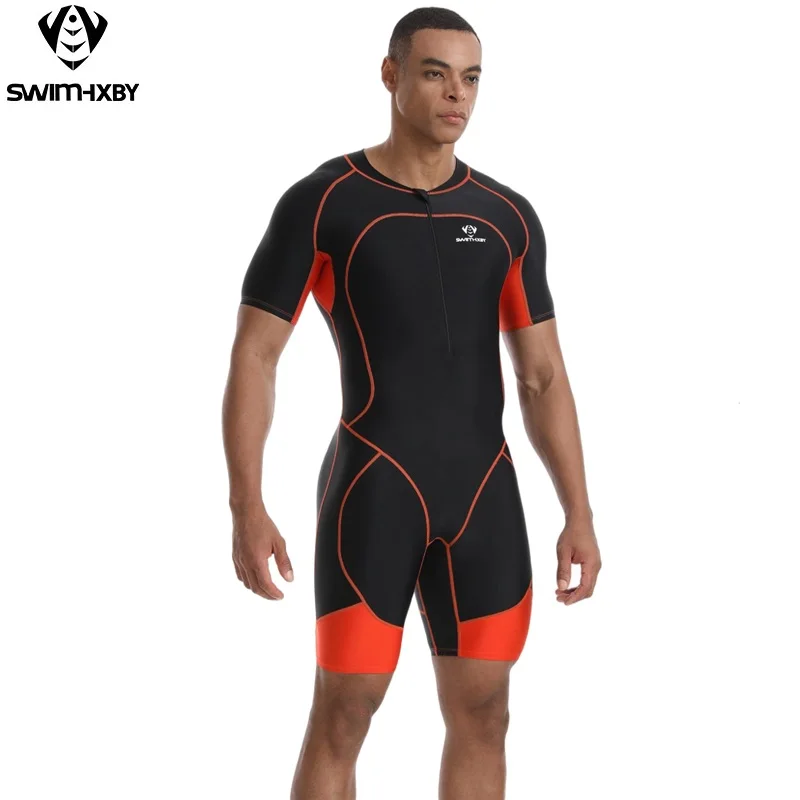 Men's Waterproof Competitive Swimsuit Upf 50+ Sun Protection Short ...