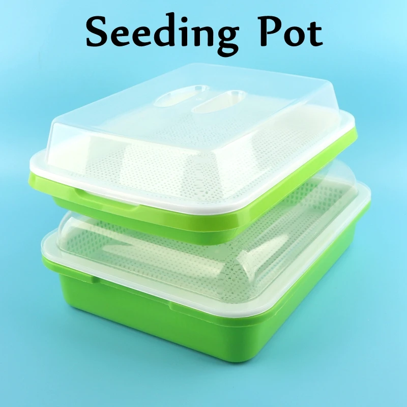 1set Sprout Dish Growing Pot Hydroponic Vegetable Beans Seeding Pot ...