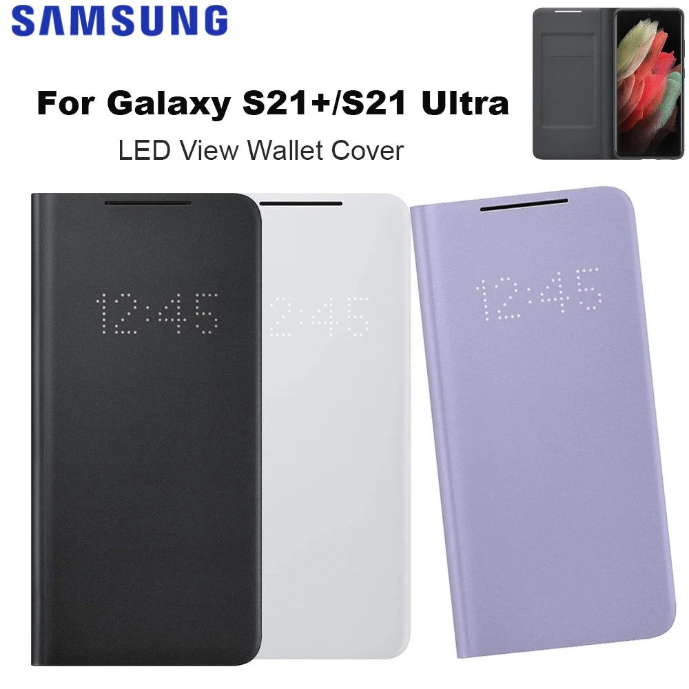 Original-Smart-LED-View-Cover-For-Samsung-Galaxy-S21-Ultra-5G-S21 ...