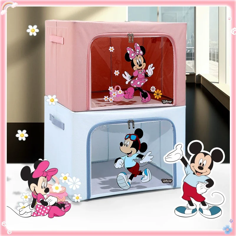 Disney Mickey Minnie Mouse Foldable Storage Boxes Clothes Organizer ...