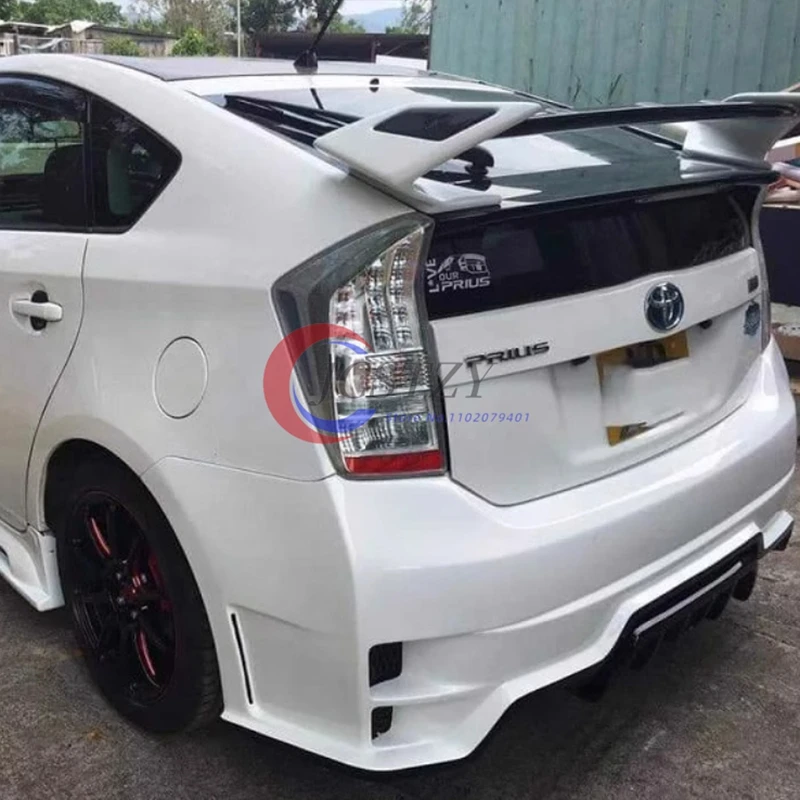 For Toyota Prius Spoiler wing 2003 - 2012 ABS Material Carbon Fiber ...