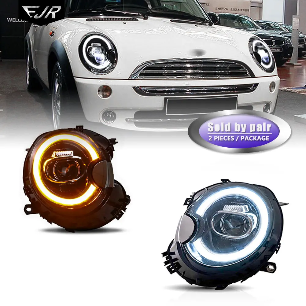 For BMW Mini R56 Headlight 2007-2013 R55 Modified LED Turn Signal High ...