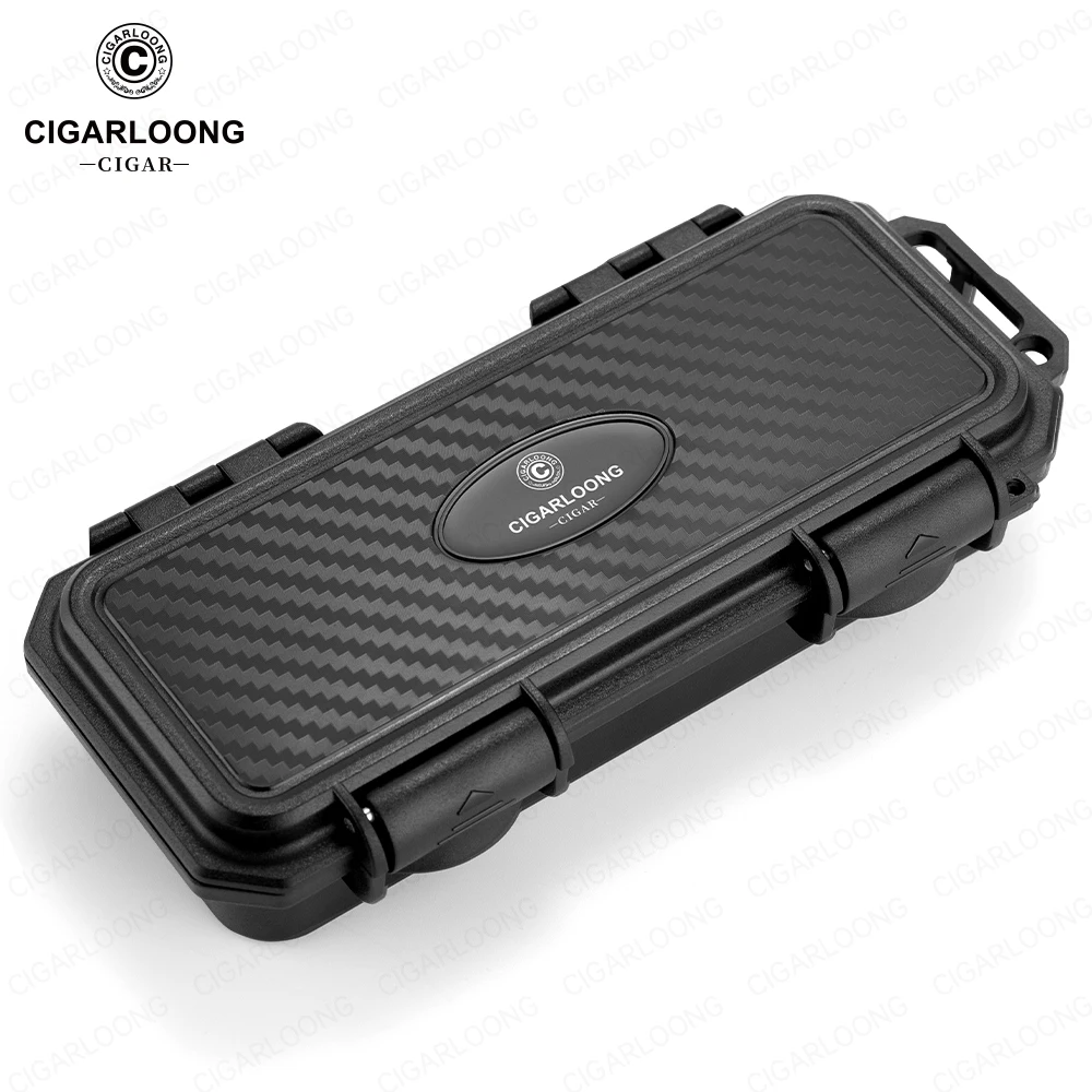 CIGARLOONG Cigar Humidor Sealed Moisturizing 2-Pack Sponge lined Cigar ...