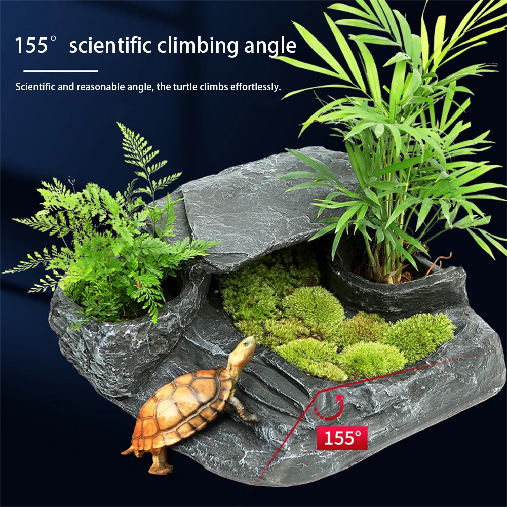 Turtle-Platform-Dock-Resting-Turtle-Tank-Decorations-Hideout-Cave-Small ...