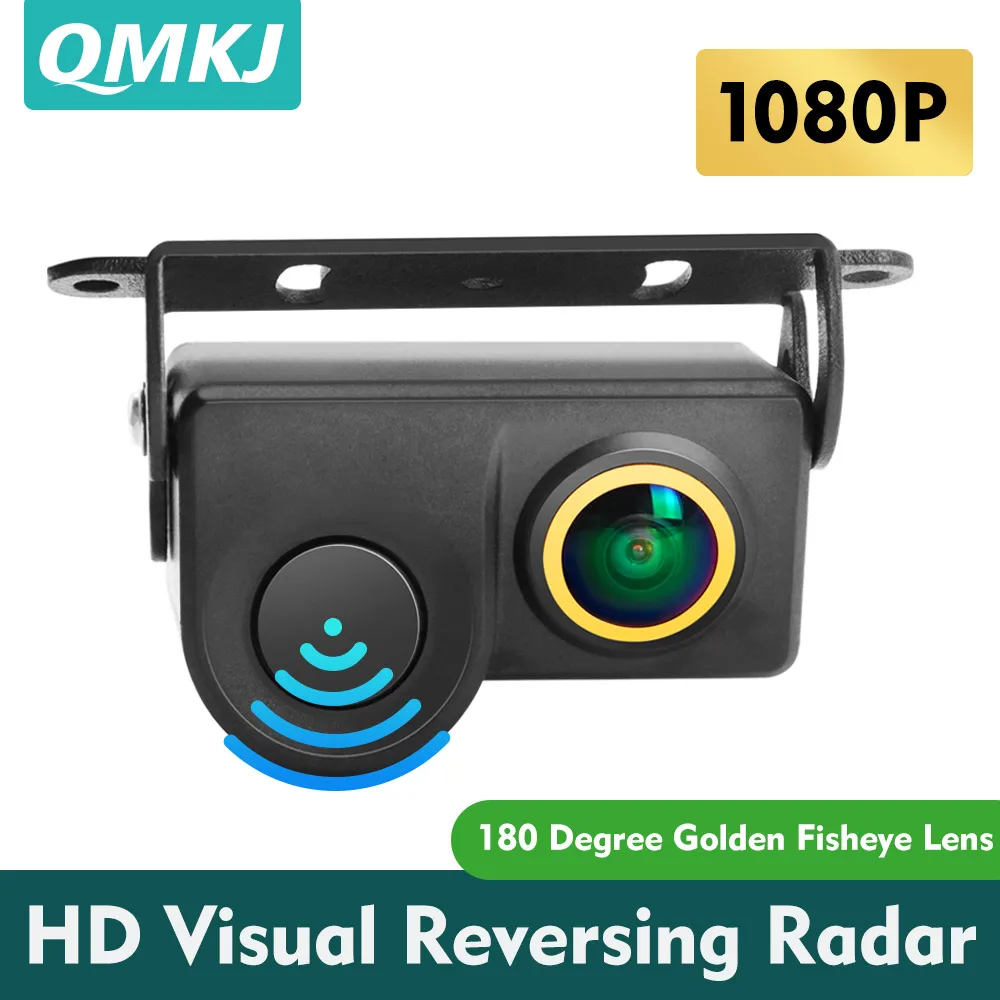 180 Degree 1080P Car Video Parking Sensor Reverse Visible Radar ...