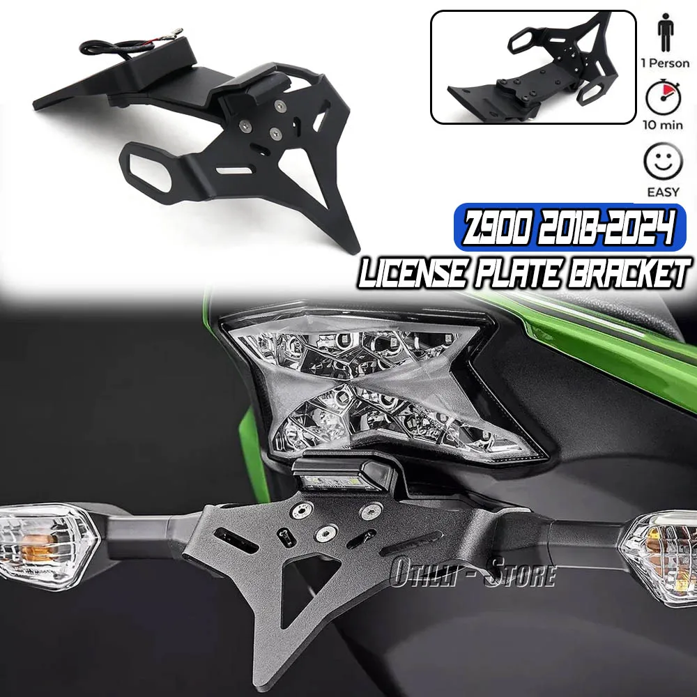 Motorcycle-Accessories-License-Plate-Bracket-Taillight-Mount-Number ...