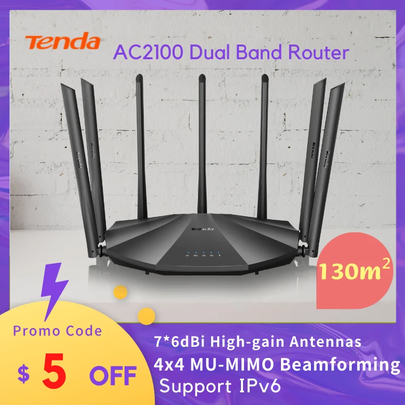 Tenda Ac21/ac23/ Dual-band 2.4g/5.0ghz Smart Dual Band Wireless Wifi ...