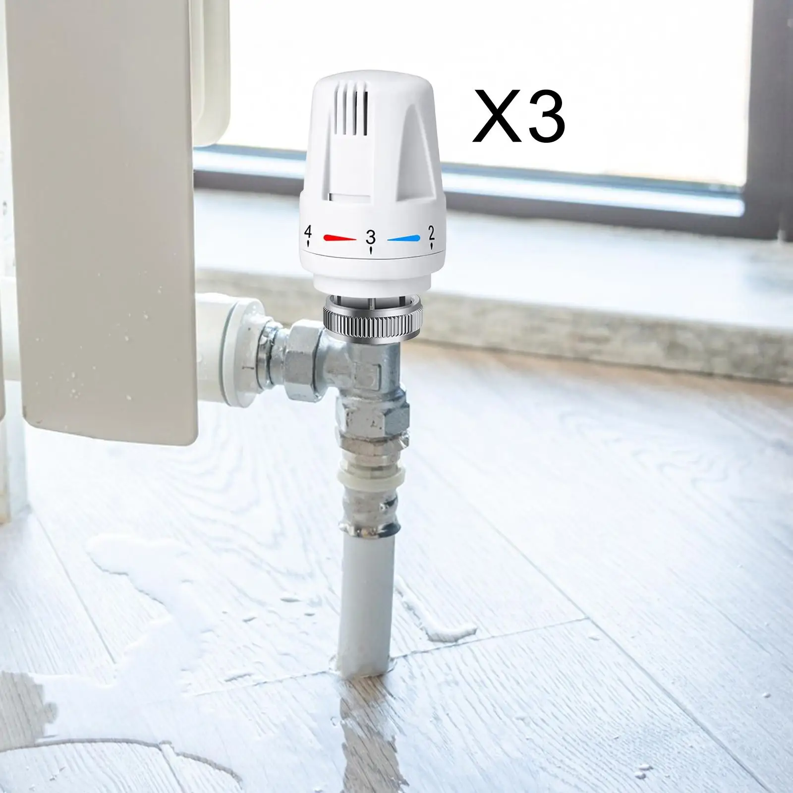 3/4/6Pcs Thermostatic Valve M30x1.5 Temperature Control TRV Device ...