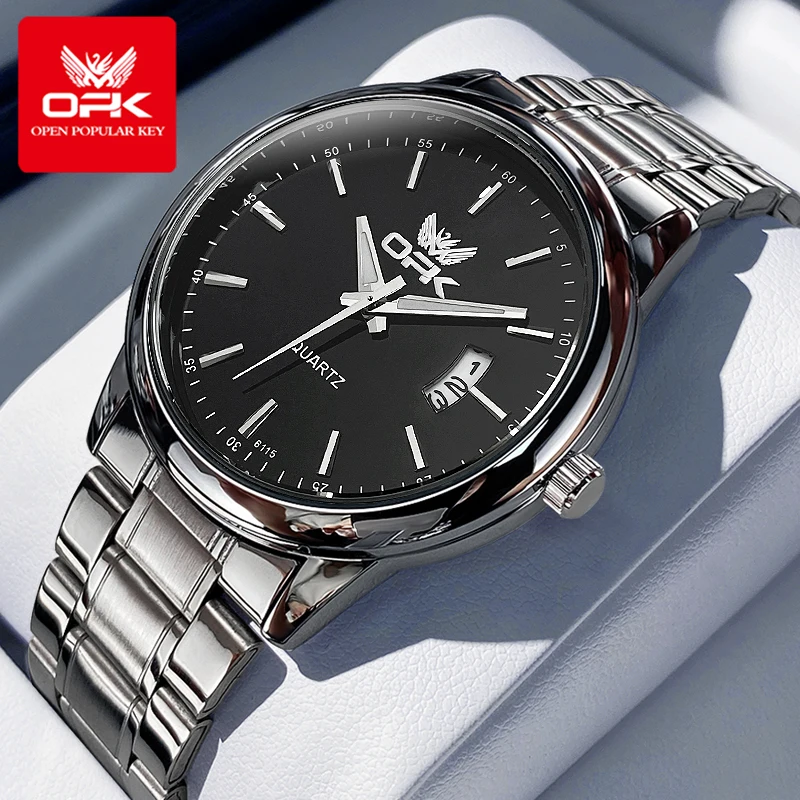 OPK 6010 Watches For Men Multifunctional Chronograph Wristwatch Mens ...