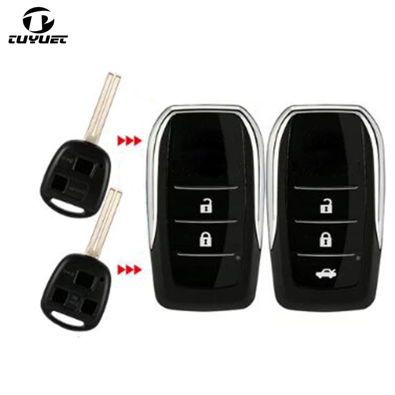 2-3-Buttons-Modified-Flip-Folding-Remote-Key-Shell-for-Lexus-LS400 ...