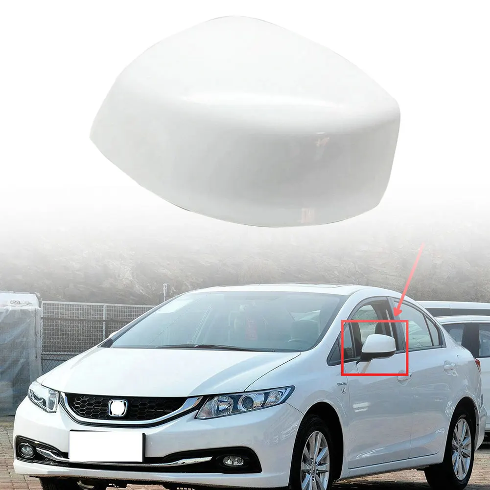 White For Honda Civic 9th 2012 2015 Car Left Side Rearview Mirror Cap ...