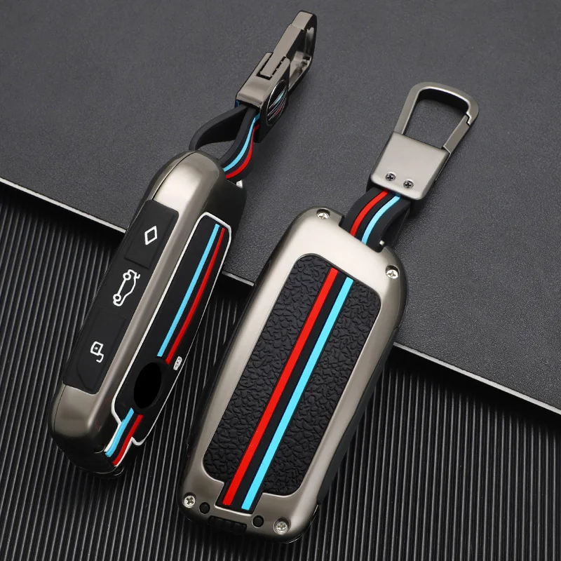 Zinc Alloy Car Key Case Cover Shell Fob For BMW i7 X7 G07 LCI iX I20 X1 ...