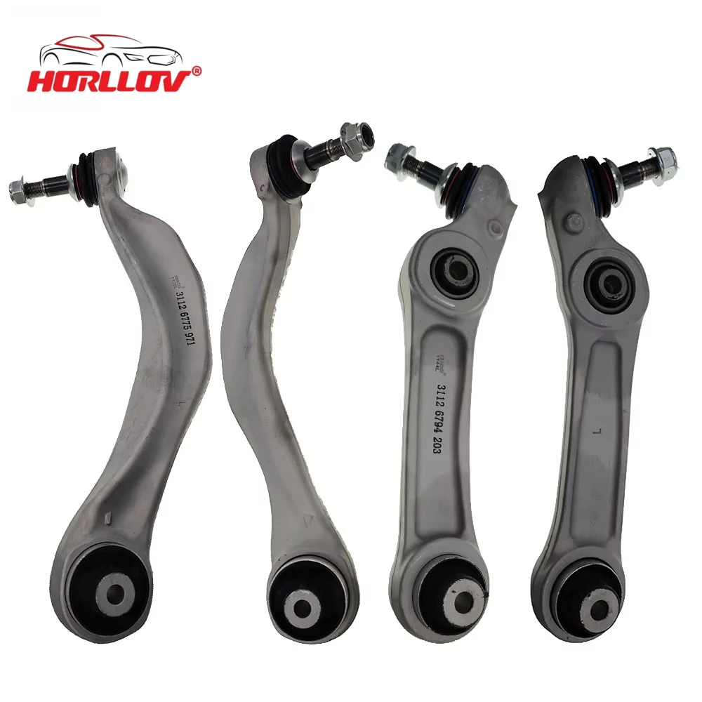 4PCS Lower Bent Straight Left Right Control Arm for BMW 5 Series F10 ...