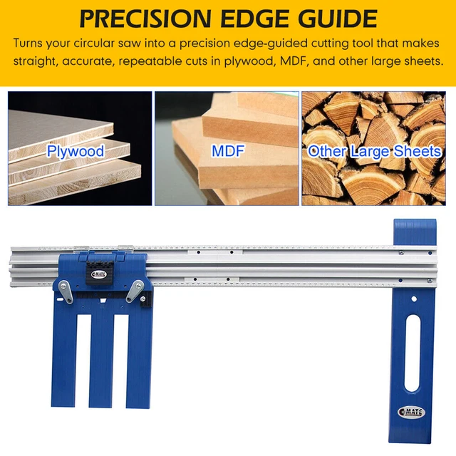 Rip Cut Circular Saw Guide Adjustable Cutting Machine Base Guide ...