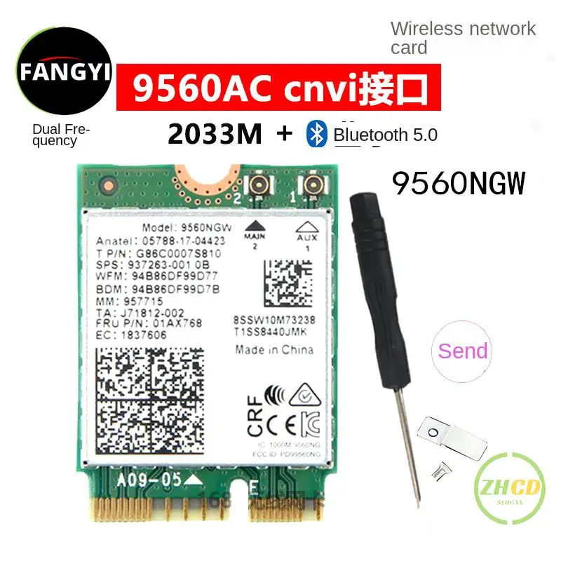 Dual-Band-Wireless-For-Intel-9560AC-9560NGW-1-73Gbps-Wifi-802-11ac-For ...