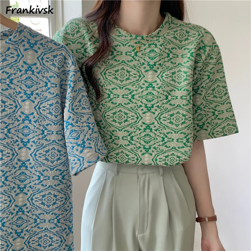 Women-s-T-shirts-Loose-Vintage-Harajuku-Summer-Elegant-Commuting ...