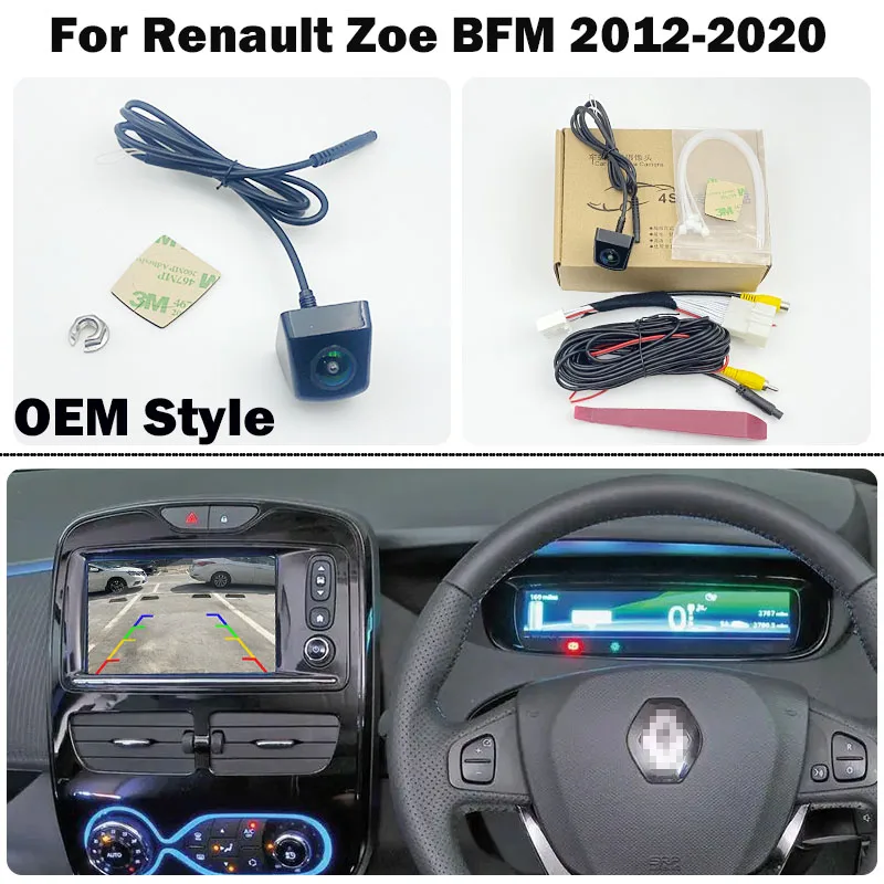 for Renault Zoe BFM 2012 - 2020 Factory Unit Rear View Camera Fish Eye ...