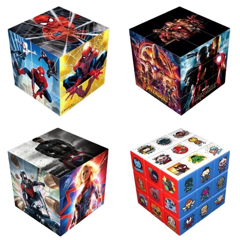 Marvel-Avengers-Rubik-s-Cube-Puzzle-Brinquedos-Homem-Aranha-Hulk ...