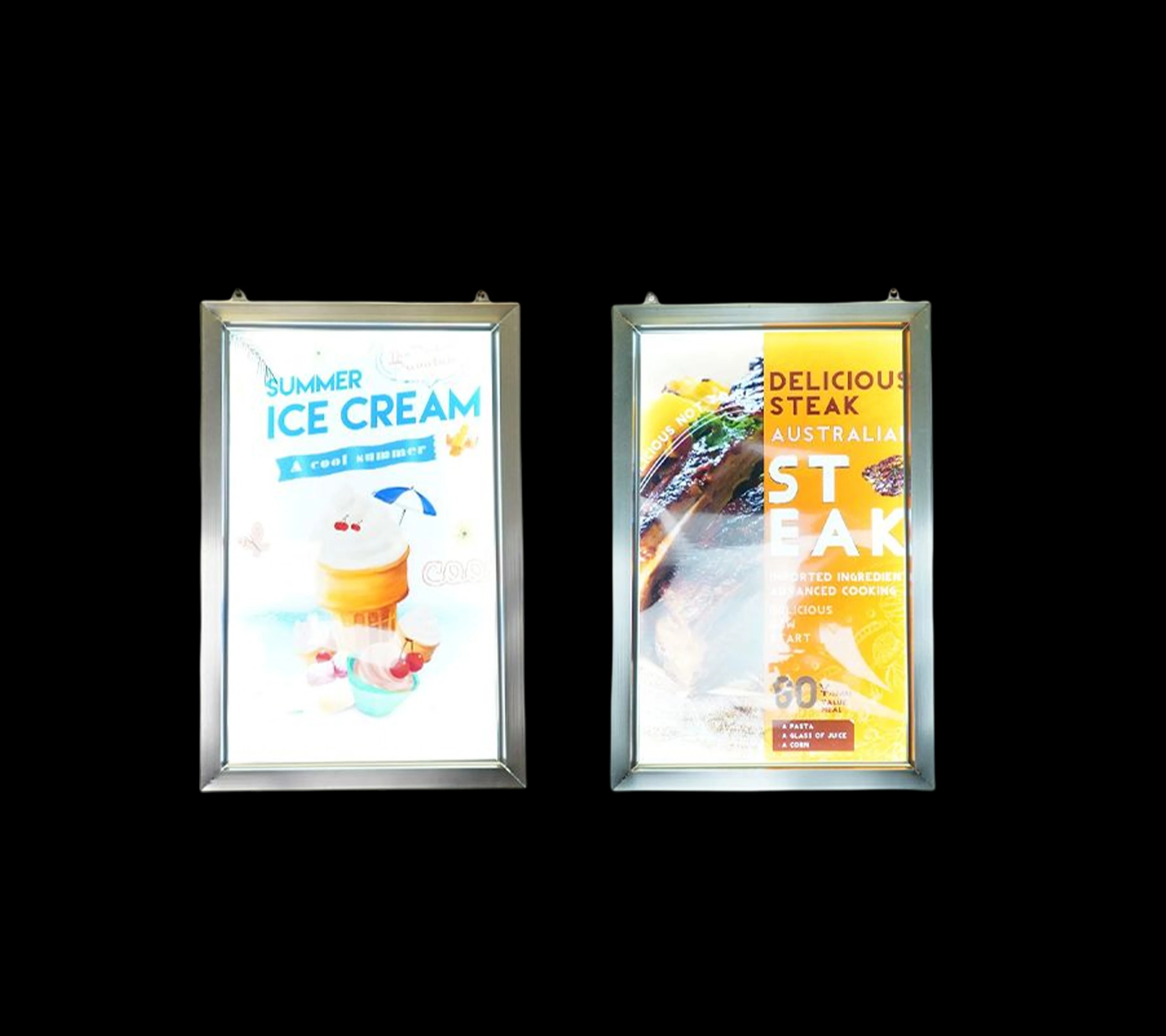 Menu With Led Snap Open Aluminum Frame Led Menu Board Light Box Wall ...