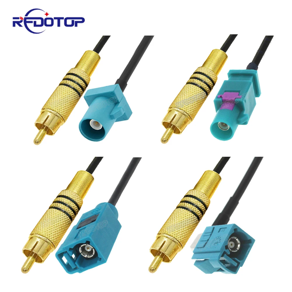 1Pcs-RCA-Male-Plug-to-Fakra-Z-Male-Female-Video-Cable-Adapter-RG174 ...
