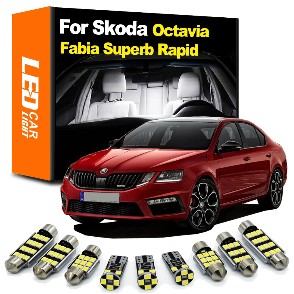 Zoomsee Interior LED For Skoda Octavia Superb Fabia MK1 MK2 MK3 1 2 3 ...