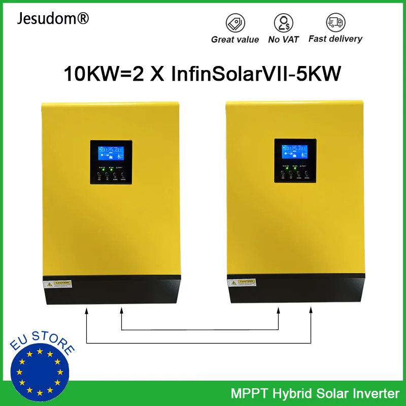Inversor de energía Solar híbrido, cargador Solar MPPT de 10KW ...