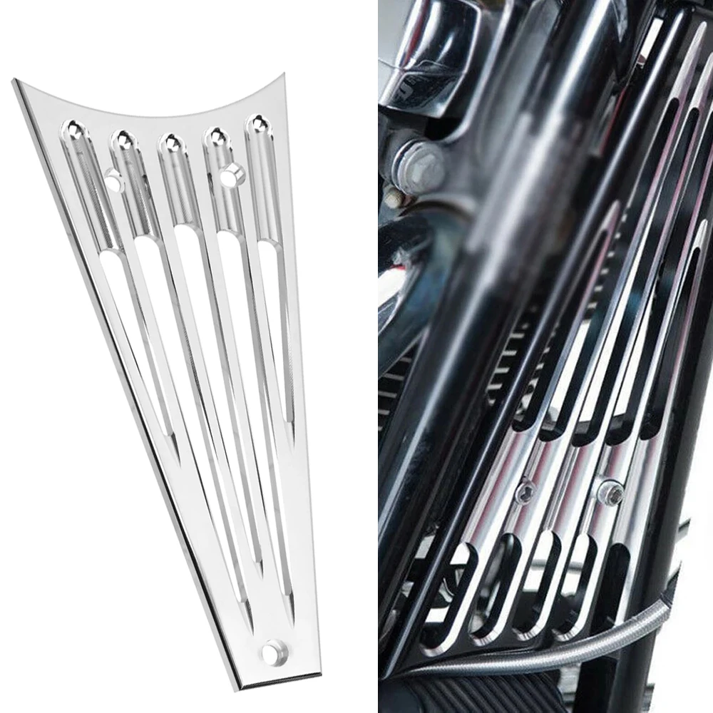 Motorcycle-Chrome-Radiator-Frame-Grill-Cover-Guard-For-1993-2013-Harley ...