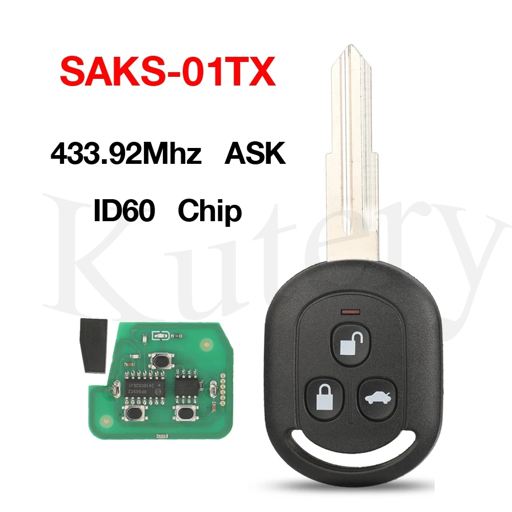 jingyuqin-SAKS-01TX-433Mhz-ASK-ID60-Chip-Remote-Control-Keyless-Entry ...