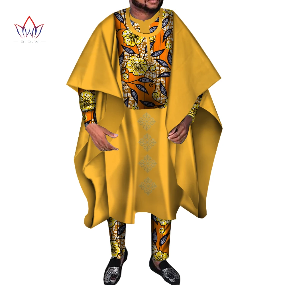 Mens Robes Traditional African Clothing Dashiki 3 Pieces Men African ...