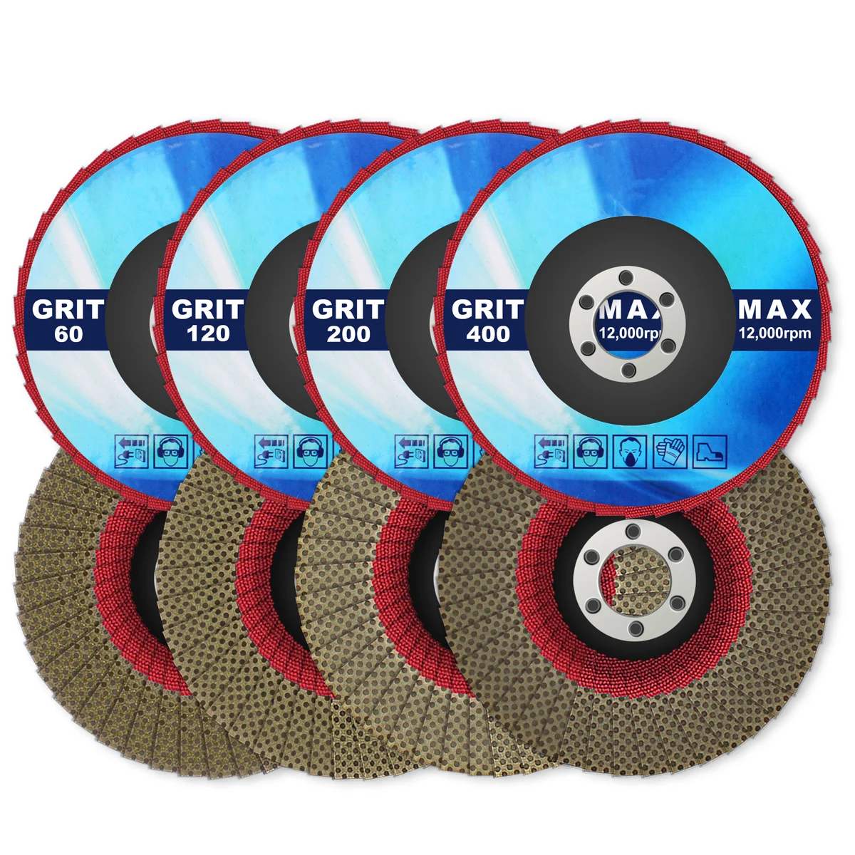 BSRTTOOL-4-4PCS-Diamond-Flap-Disc-Sanding-Grinding-Disc-Sanding-Flap ...