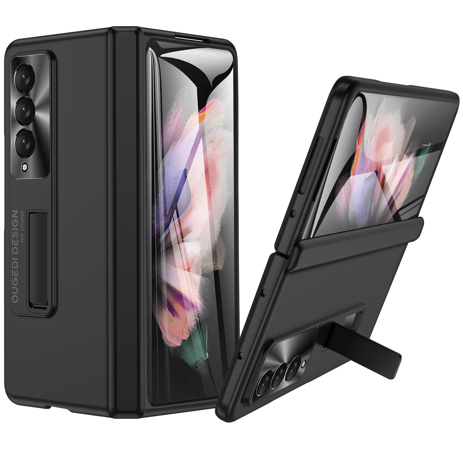 POVSCAE-for-Galaxy-Z-Fold-3-Case-Hinge-Protection-Ultra-Thin-PC ...