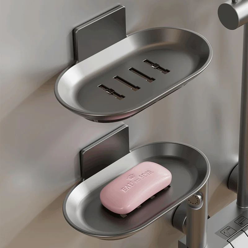 Bathroom-Soap-Dish-No-drill-Wall-Mounted-Soap-Sponge-Storage-Rack ...