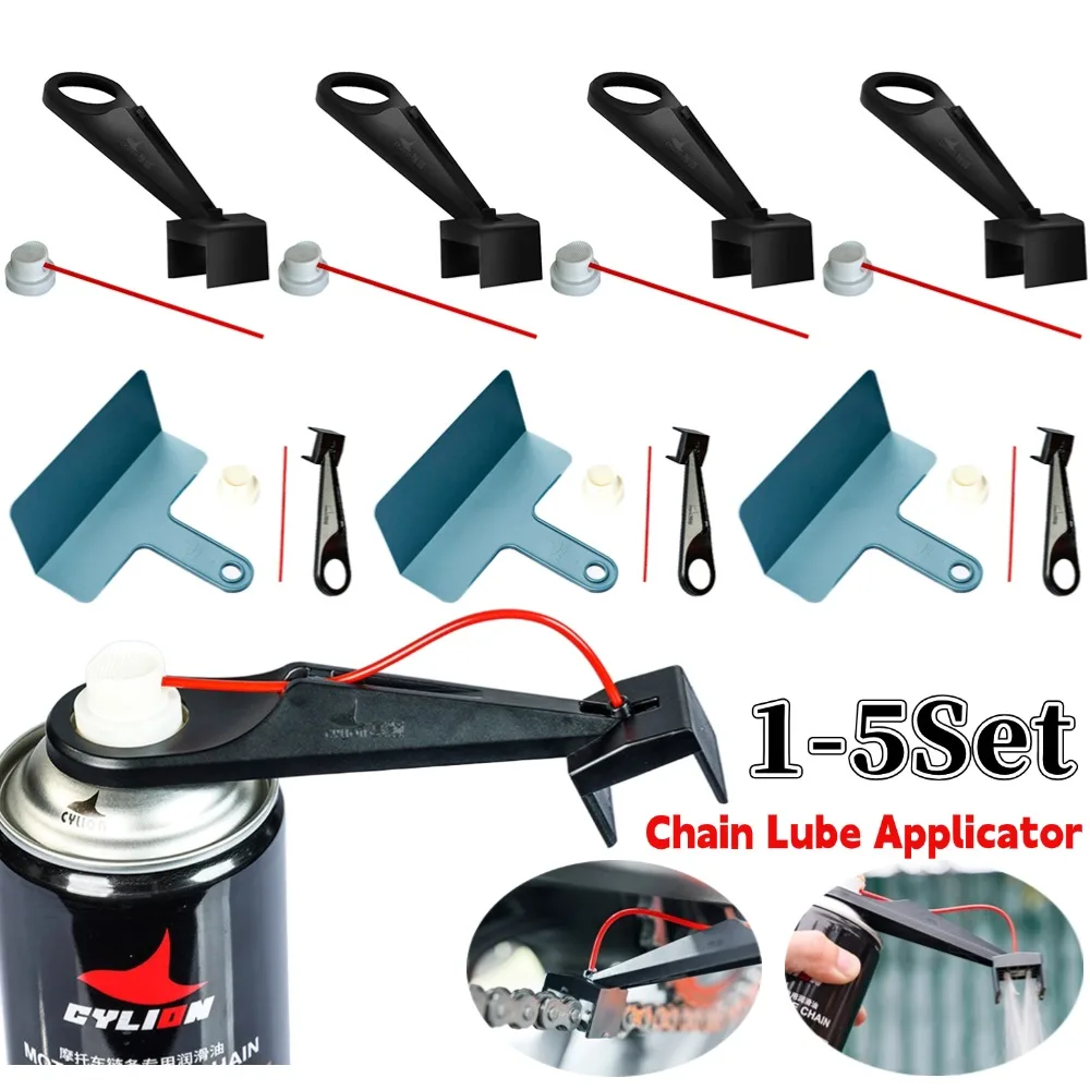 1-5Set Motorcycle Chain Lube Applicator Mess-Free Lubricant Straw ...