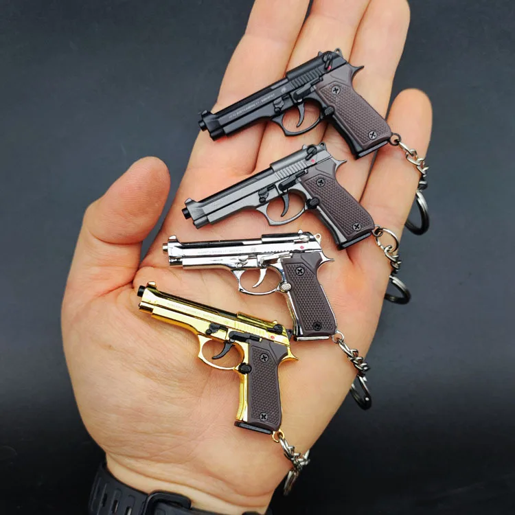 ToyTime-Mini-Mental-Gun-Model-1-4-Creative-92F-Small-Gun-Keychain-Ring ...