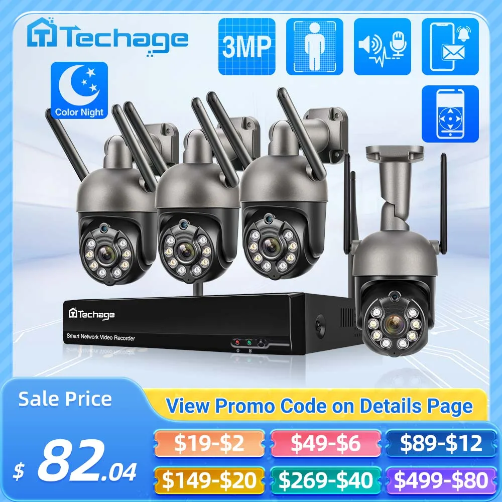 Techage-Wireless-Video-Security-Camera-System-Outdoor-udio-Bidirecional ...
