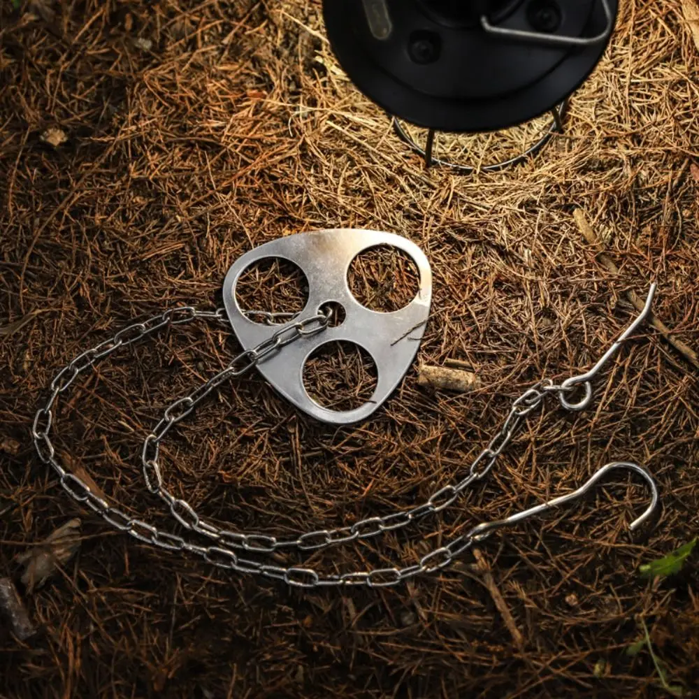 Adjustable Chain Campfire Tripod Pot Rack Detachable Portable Outdoor ...