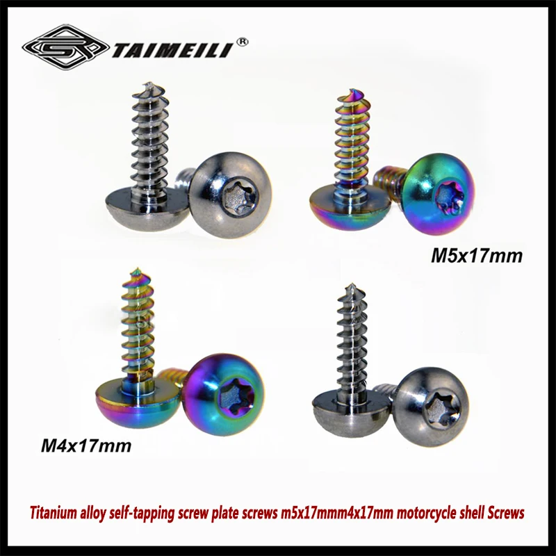 5pcs/Titanium alloy self-tapping screw plate screws m5x17mmm4x17mm ...