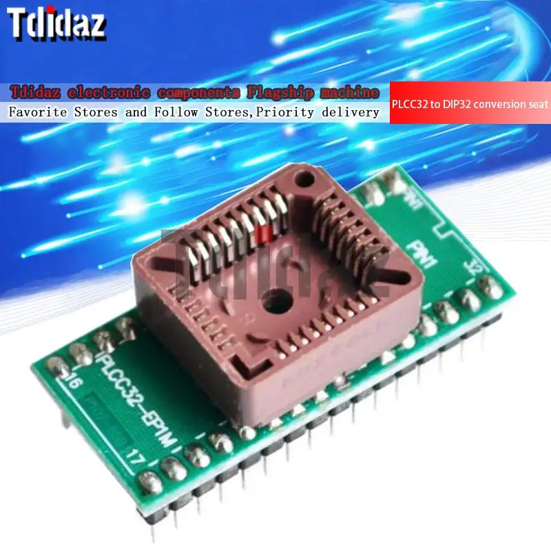 3pcs/lot PLCC32 To DIP32 USB Universal Programmer IC Adapter Tester ...