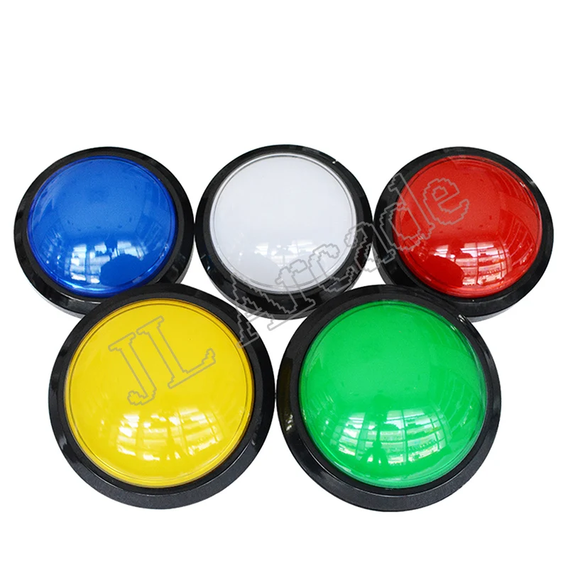1-pcs-100mm-5-colors-LED-arcade-button-Jumbo-Dome-Illuminated-Arcade ...